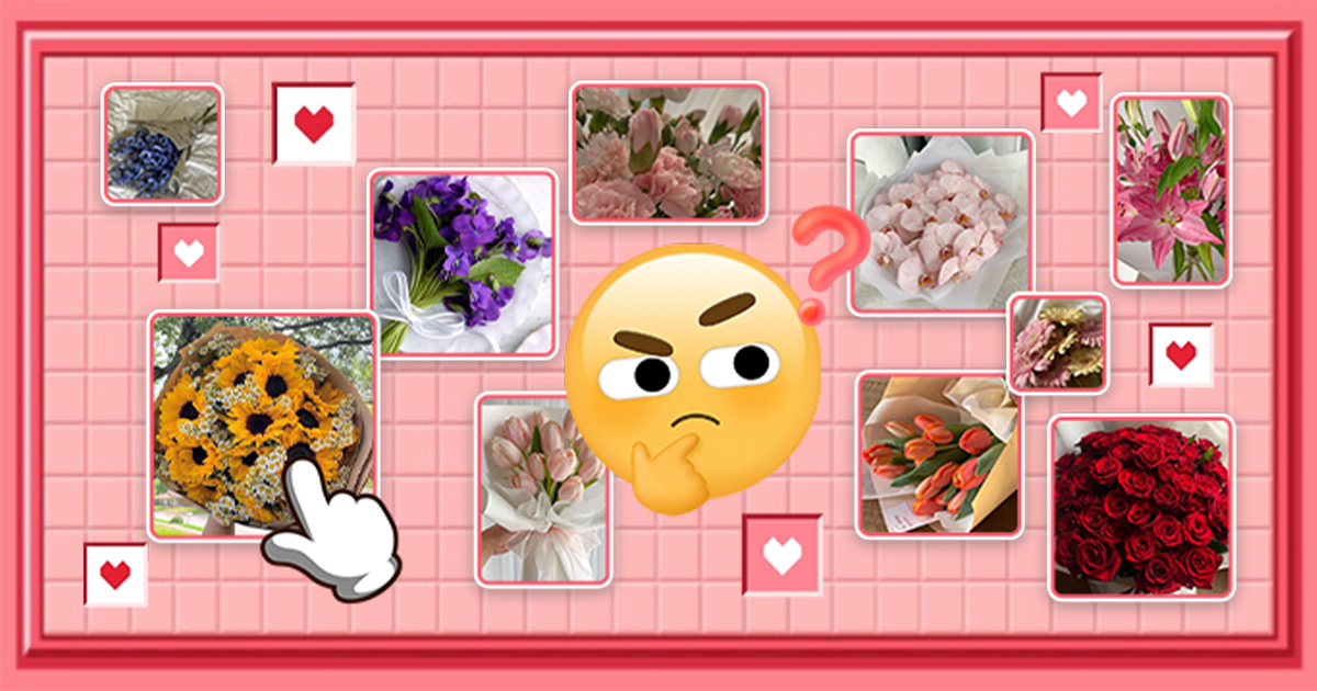 💐Pick a Bouquet to See When You'll Meet True Love💕 - Vigoo