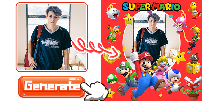 Super Mario's Pixel-Packed Adventure Frame Fun - Vigoo